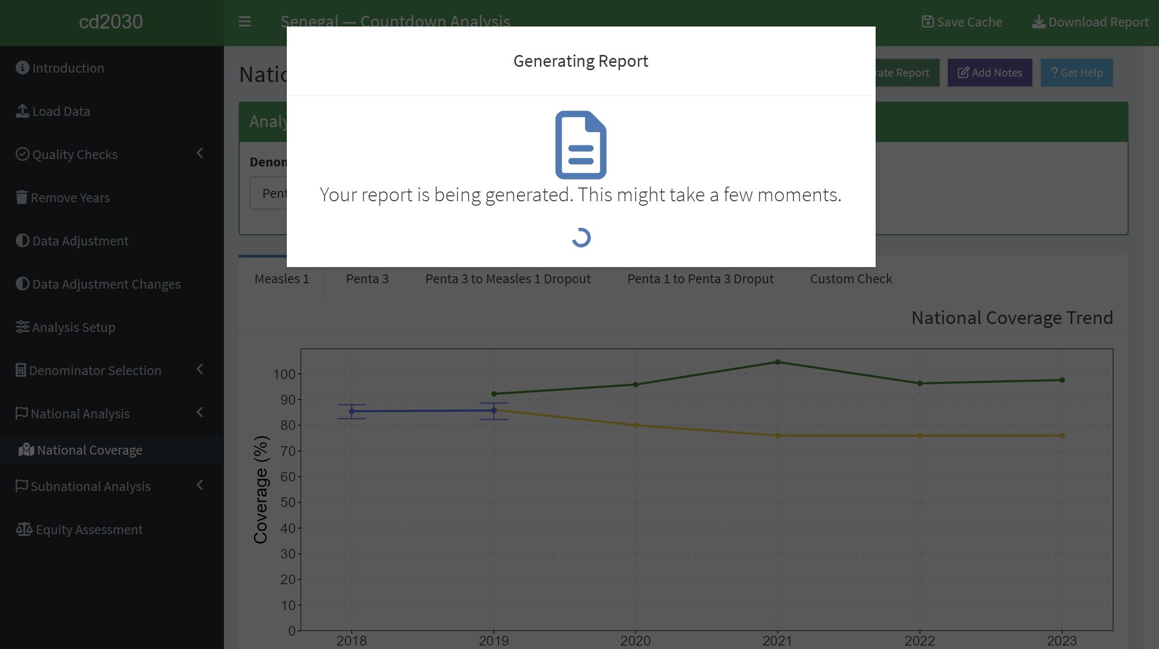 10 Report Generation – cd2030 User Guide